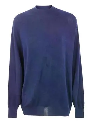Aspesi Raglan-sleeve Wool Sweater - Blue
