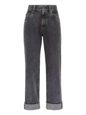 Brunello Cucinelli Five-pocket Jeans - Grey