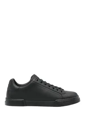 Dolce & Gabbana Leather Sneakers - Black