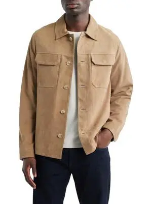 Nordstrom Suede Jacket - Tan Greige