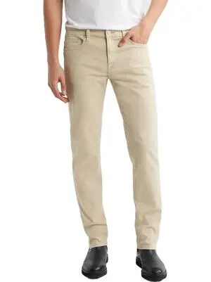 FRAME L'homme Slim Fit Five-pocket Twill Pants - Khaki