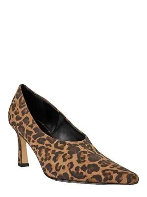 Bruno Magli Athena Pointed Toe Pumps Leopard Suede