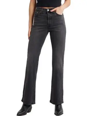 LEVI'S Wedgie High-waist Bootcut Jeans - On The Town No Crackle