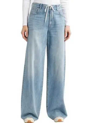 MADEWELL Superwide Leg Drawstring Jeans