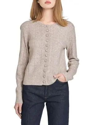WAYF Cassie Cardigan - Marled Sand