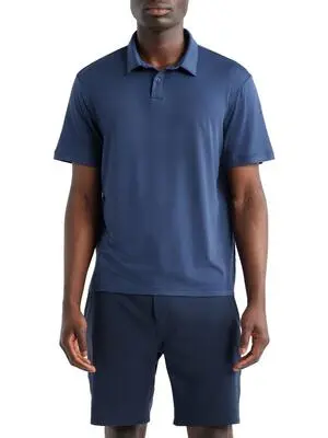 Zella Dynamic Stripe Polo - Navy Eclipse Stripe