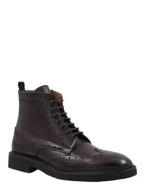 Bruno Magli Vincenzo Wingtip Boots - Dark Brown