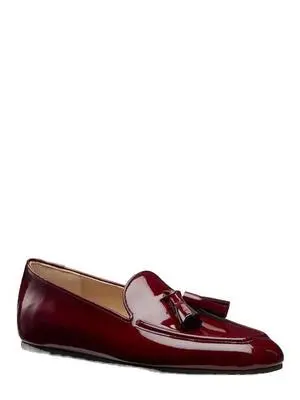 STUART WEITZMAN Tassel Loafer Rosewood Patent