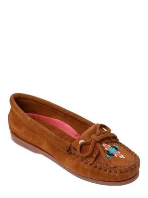 Minnetonka Nizhoni Moc Slipper - Brown