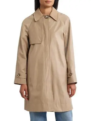 Sam Edelman Raincoat With Corduroy Collar - Sand