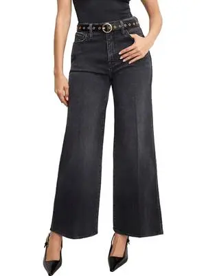 Good American Good Skate Wide Leg Jeans - Black400