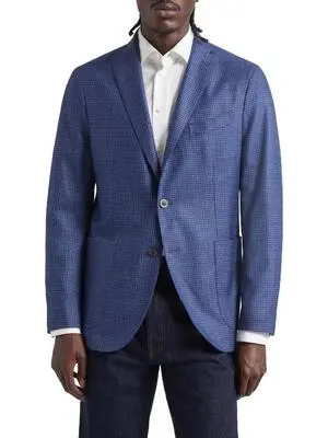 Boglioli K-jacket Houndstooth Sport Coat - Blue