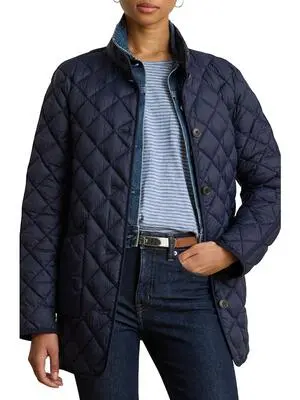 Ralph Lauren Diamond Quilted Puffer Jacket - Dark Navy