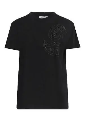 Fabiana Filippi Printed Jersey T-shirt - Black