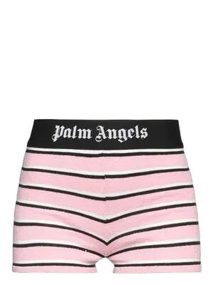 Palm Angels Striped Bouclé Shorts - Pink