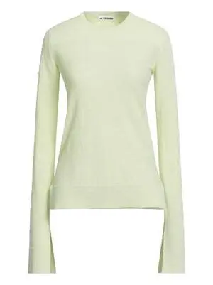 JIL SANDER Knitted Lightweight Crewneck Sweater - Green