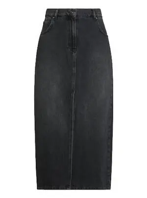 OTTOD'AME Denim Pencil Skirt - Grey