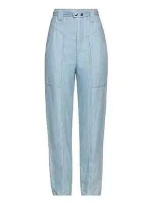 Isabel Marant Tapered Cotton-linen Jeans - Blue