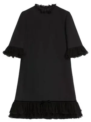 Valentino Garavani Ruffled Mini Dress - Black
