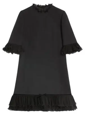 Valentino Garavani Ruffled Mini Dress - Black