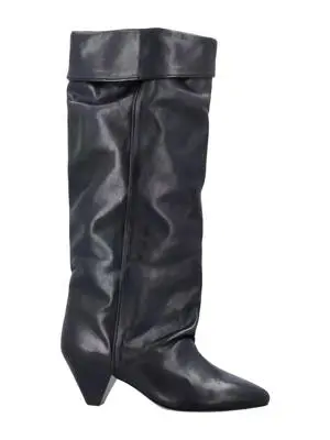 Isabel Marant Elita Leather Boots - Black