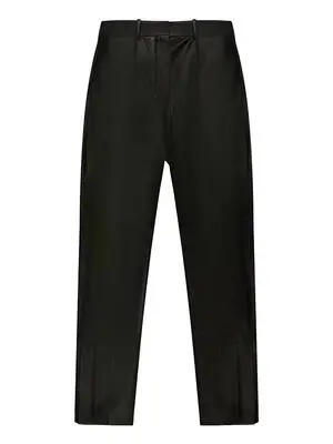 Bally Leather Straight-leg Trousers - Black