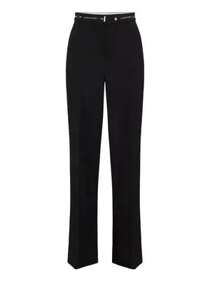 Elisabetta Franchi Straight-leg Trousers - Black