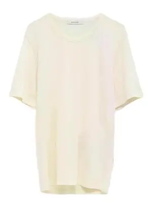 LEMAIRE Round-neck Short-sleeve Top - Neutrals