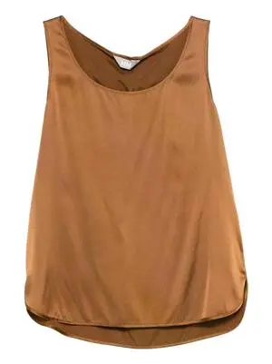 Max Mara Scoop-neck Top - Brown