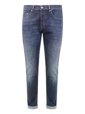 DONDUP Cuffed Denim Jeans - Blue