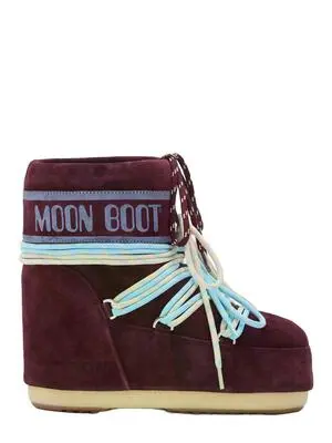 Moon Boot Suede Boots Red