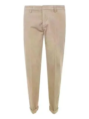 DONDUP Corduroy Cuffed Trousers Neutrals