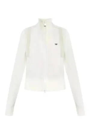 Adidas Zip-front Ribbed Cardigan - White