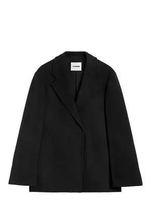JIL SANDER Wool Coat - Black