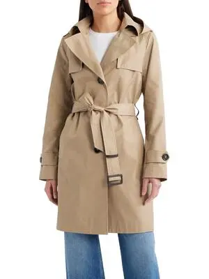 Sam Edelman Single Breasted Trench Coat - Sand