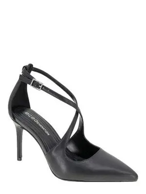 Bcbgmaxazria Ankle Strap D'Orsay Pumps Black