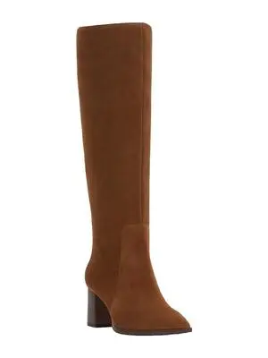 Vince Camuto Lumina Pointed Toe Boots Burnt Sugar Verona