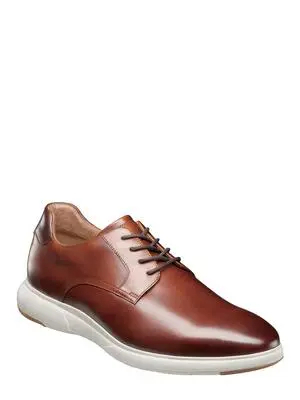 Florsheim Dash Plain Toe Derby Cognac