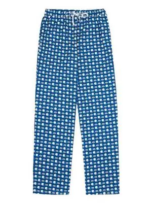 LILA AND HAYES Relaxed Fit Cotton Pants - Firstdown Football