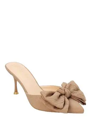 Matisse Goldie Bow Pointed Toe Mule - Taupe