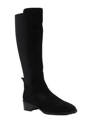 Aquatalia Rhegan Weatherproof Knee High Boot - Black Suede