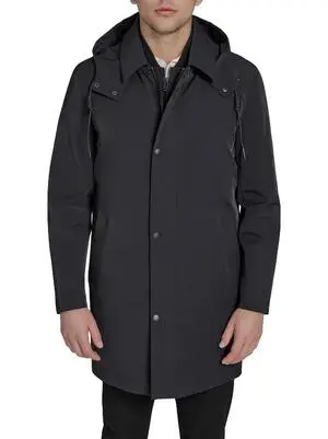 Cole Haan 3-in-1 Hooded Mackintosh - Black