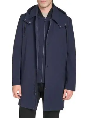 Cole Haan 3-in-1 Hooded Mackintosh - Navy