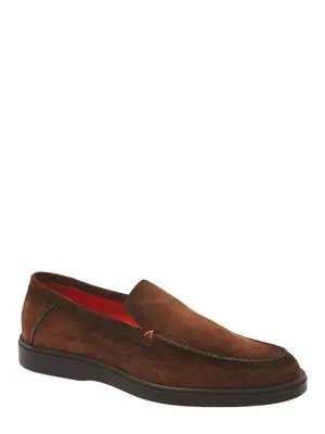 Santoni Drain Slip-On Loafer Brown