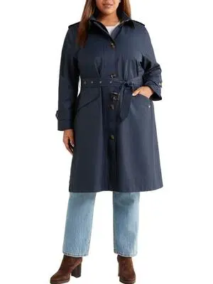 Barbour Camilla Waterproof Trench Coat - Dark Navy/classic