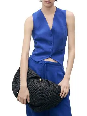 Mango Suit Vest - Blue