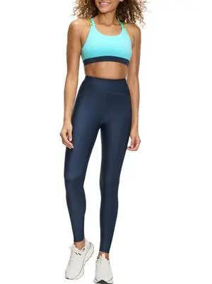 PELOTON Endurance Light Pop Stitch Legging - Blue Nights
