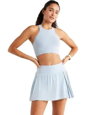 Zella Racerback Seamless Sports Bra Blue Fog