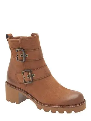 Paul Green Balboa Moto Boot - Toffee Grained Nubuck