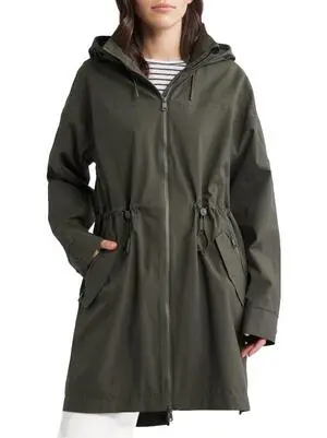 LOLE Piper 2.0 Hooded Water Repellent Raincoat - Olive